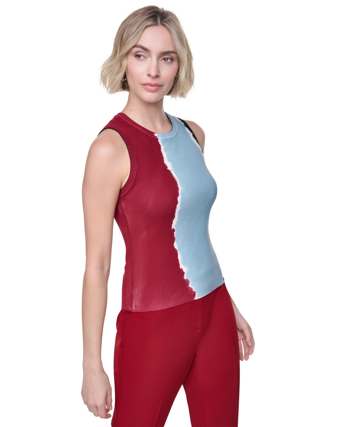 Click here for Dkny Womens Printed Sleeveless Top - Cotton/rhythm... prices