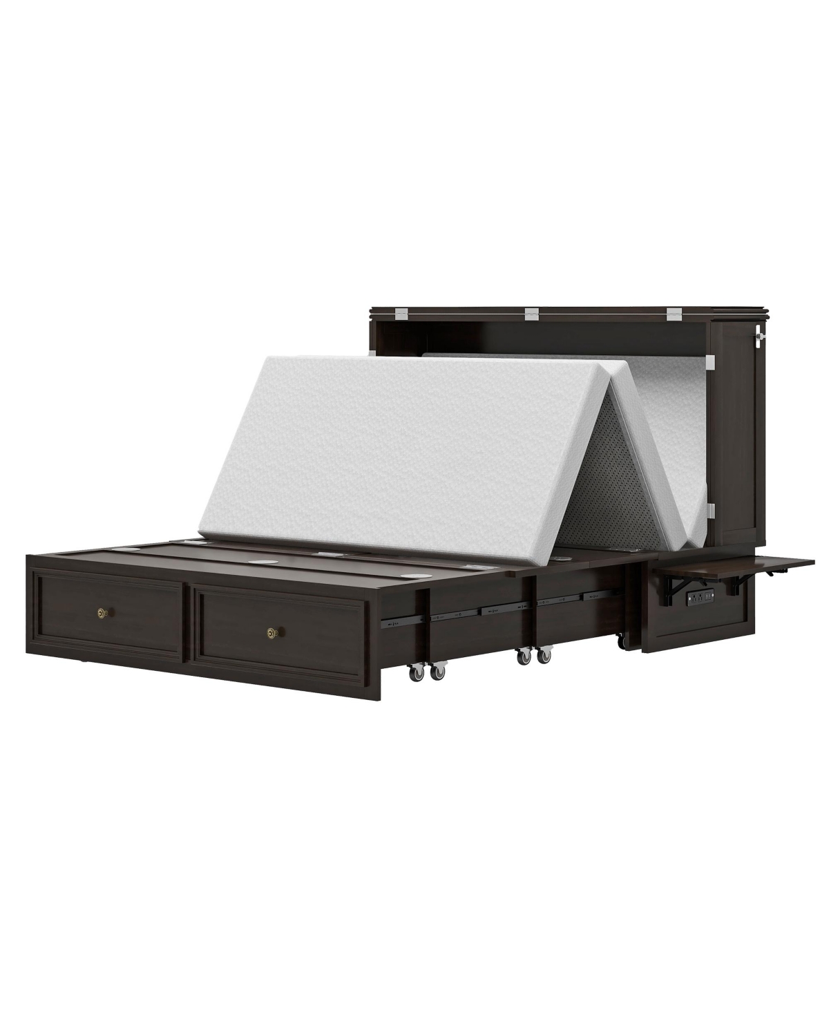 Click here for livelylodge Solid Wood Queen Murphy Bed Cabinet wi... prices