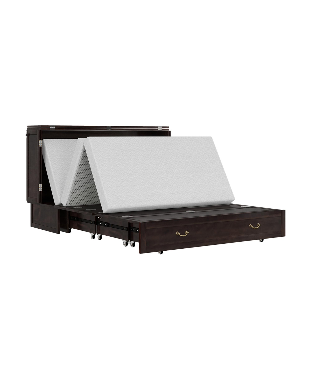 Click here for livelylodge Solid Wood Queen Murphy Bed Cabinet wi... prices