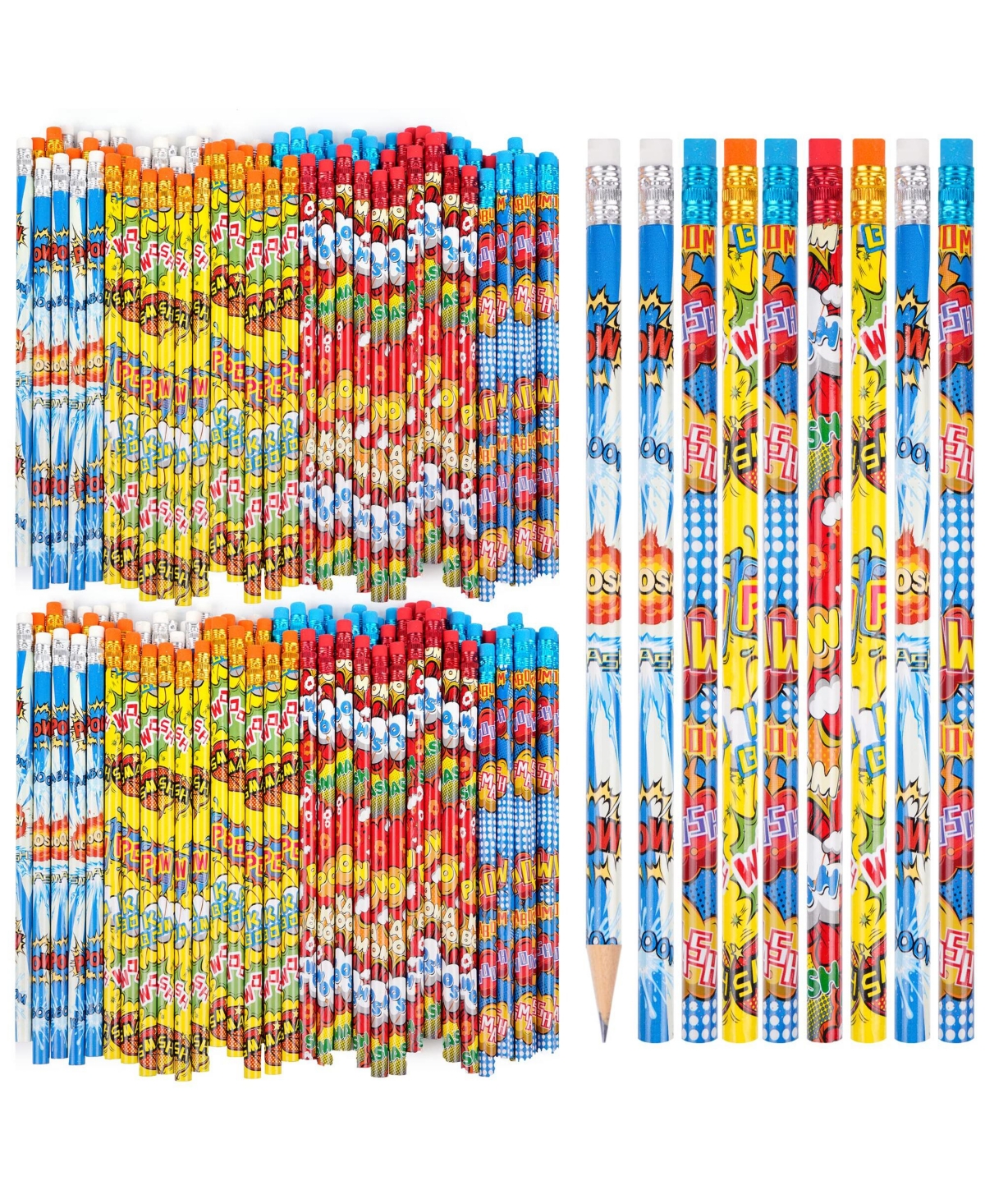 Click here for Gnuadz Wood Pencils Pow Snap Wham Bang Classroom R... prices