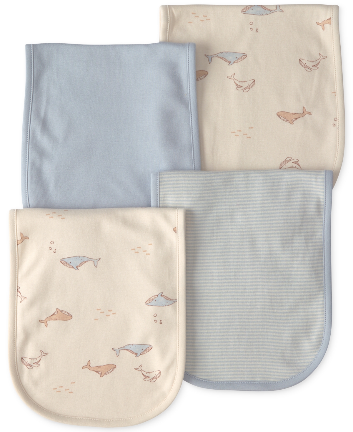 Click here for Carters Baby Boys Whale Burp Cloths  4-Pack - Mult... prices