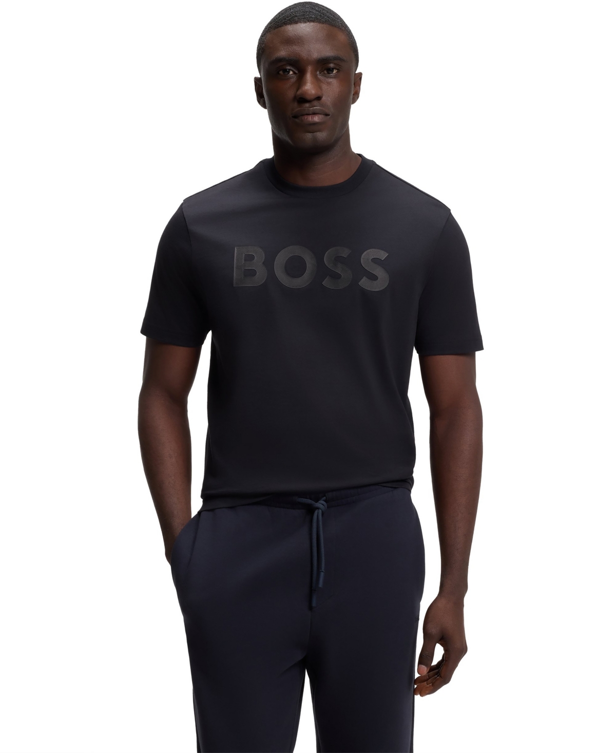 Click here for Boss by Hugo Boss Mens Cotton Regular-Fit Tonal Lo... prices