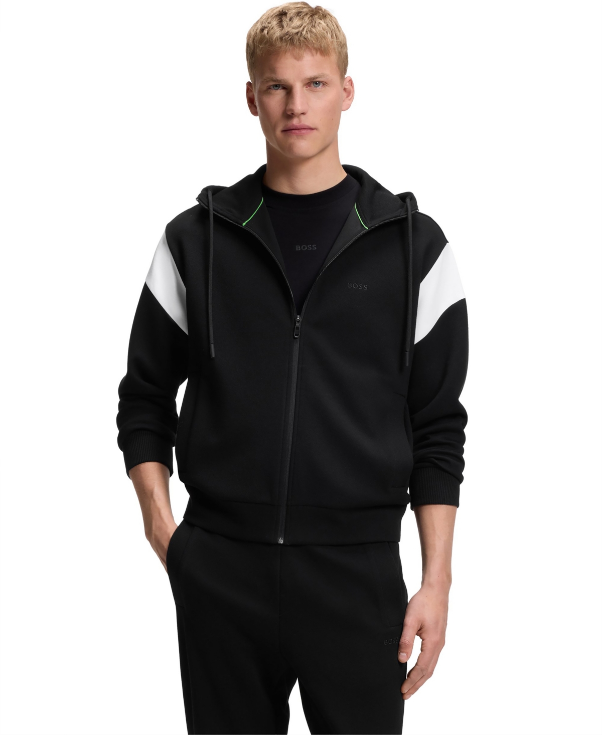Click here for Boss by Hugo Boss Mens Regular-Fit Zip-Up Spacer P... prices