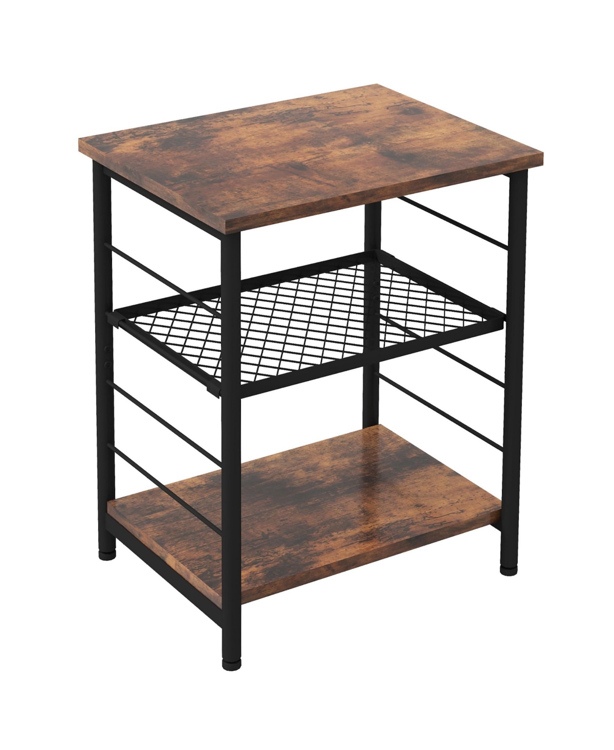 Click here for Gymax 3-Tier Side Table Industrial End Table w/ Ad... prices