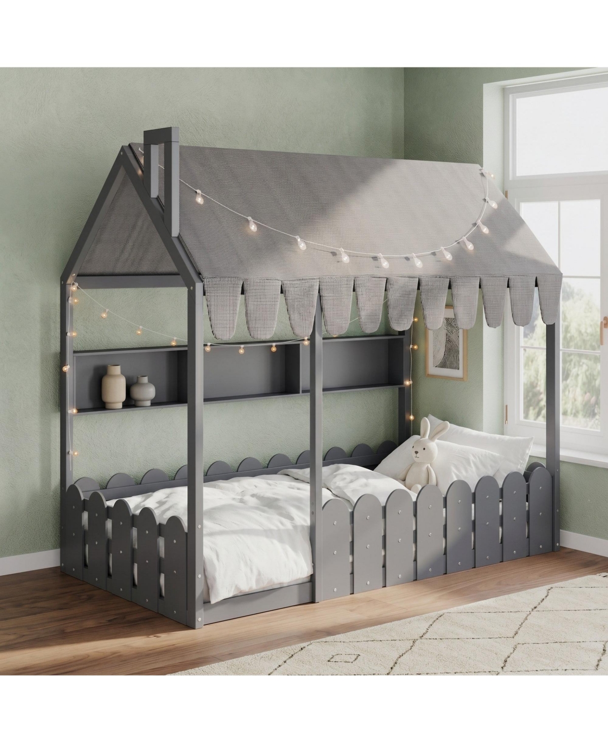 Click here for Sailvan Twin Size Montessori House Bed for Kids  F... prices