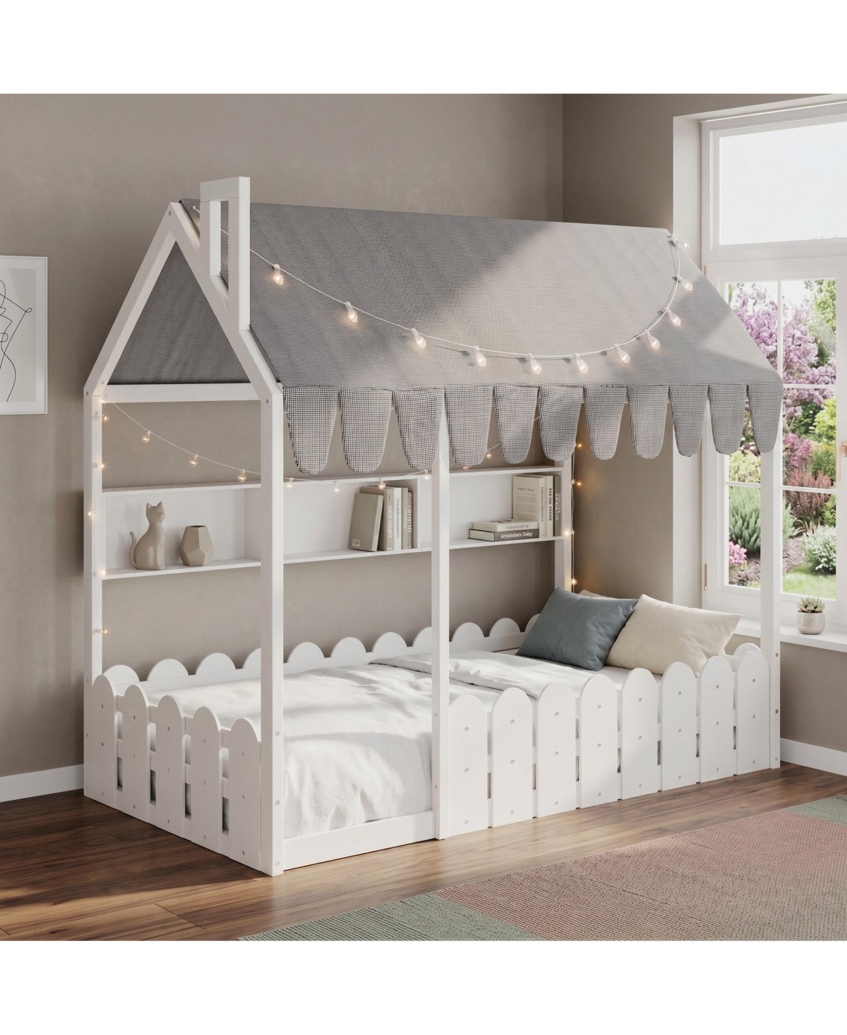 Click here for Sailvan Twin Size Montessori House Bed for Kids  F... prices