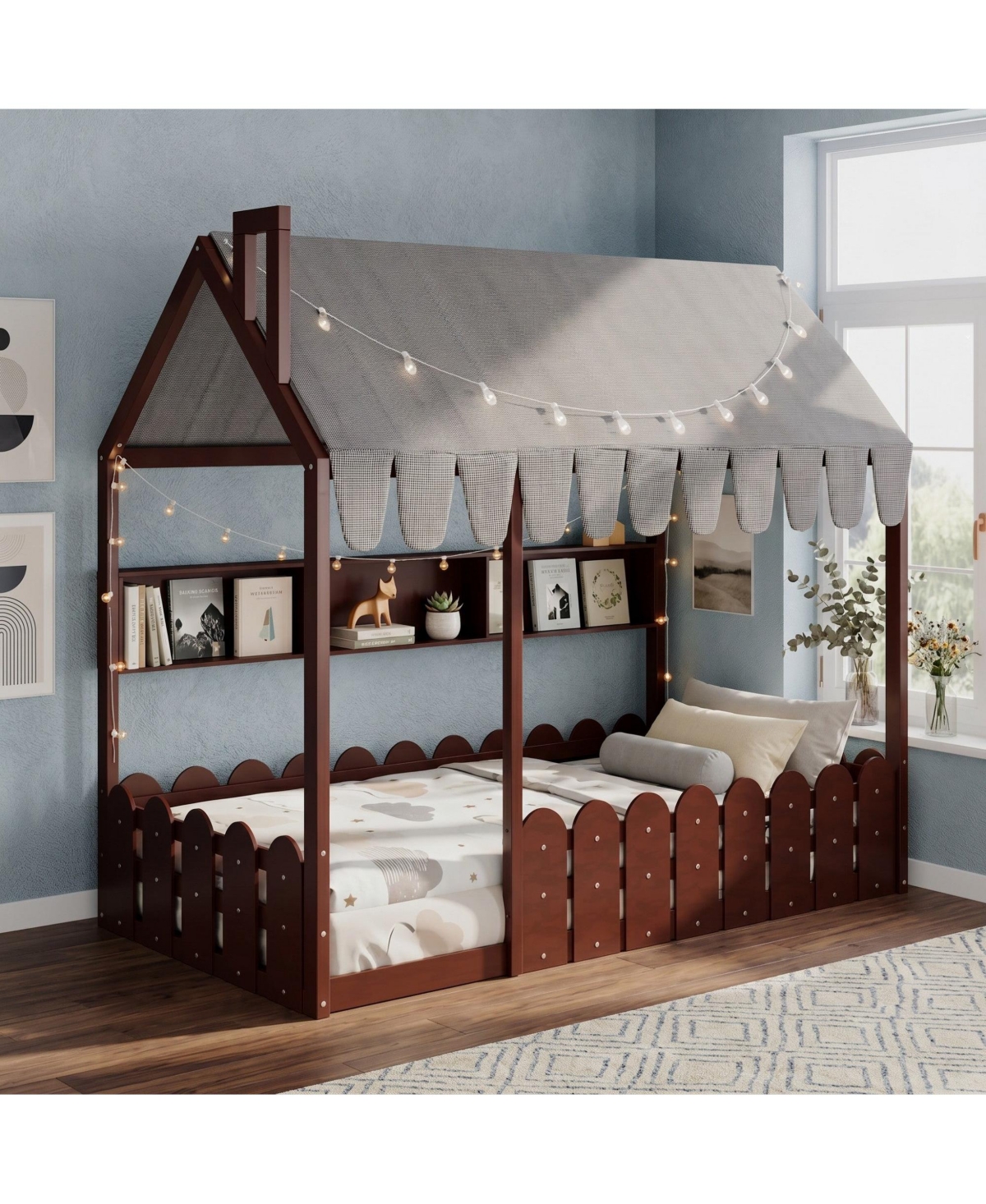 Click here for Sailvan Twin Size Montessori House Bed for Kids  F... prices