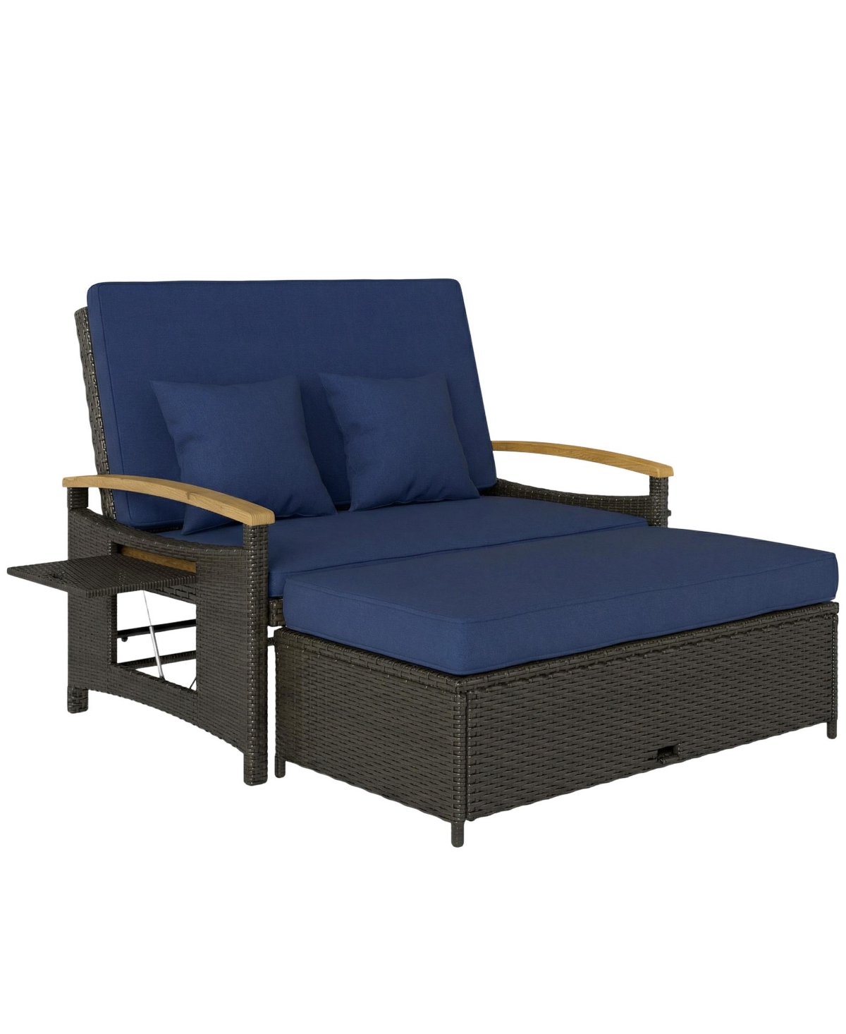 Click here for Outsunny Rat Outdoor Daybed w/4-Level Adjustable B... prices