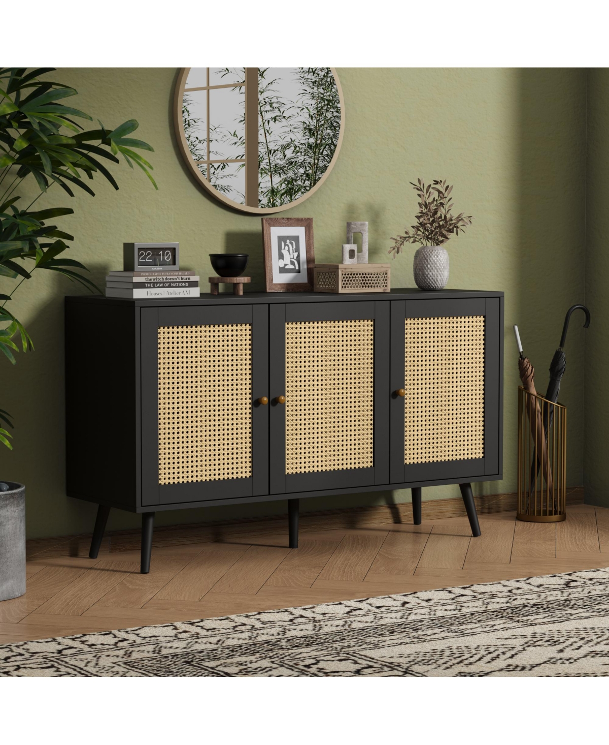 Click here for homfan 47.2 rattan buffet cabinet with adjustable... prices