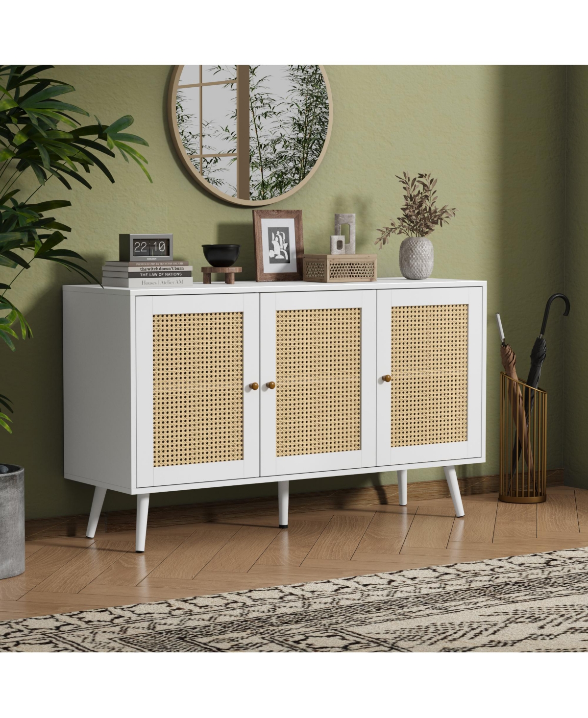Click here for homfan 47.2 rattan buffet cabinet with adjustable... prices