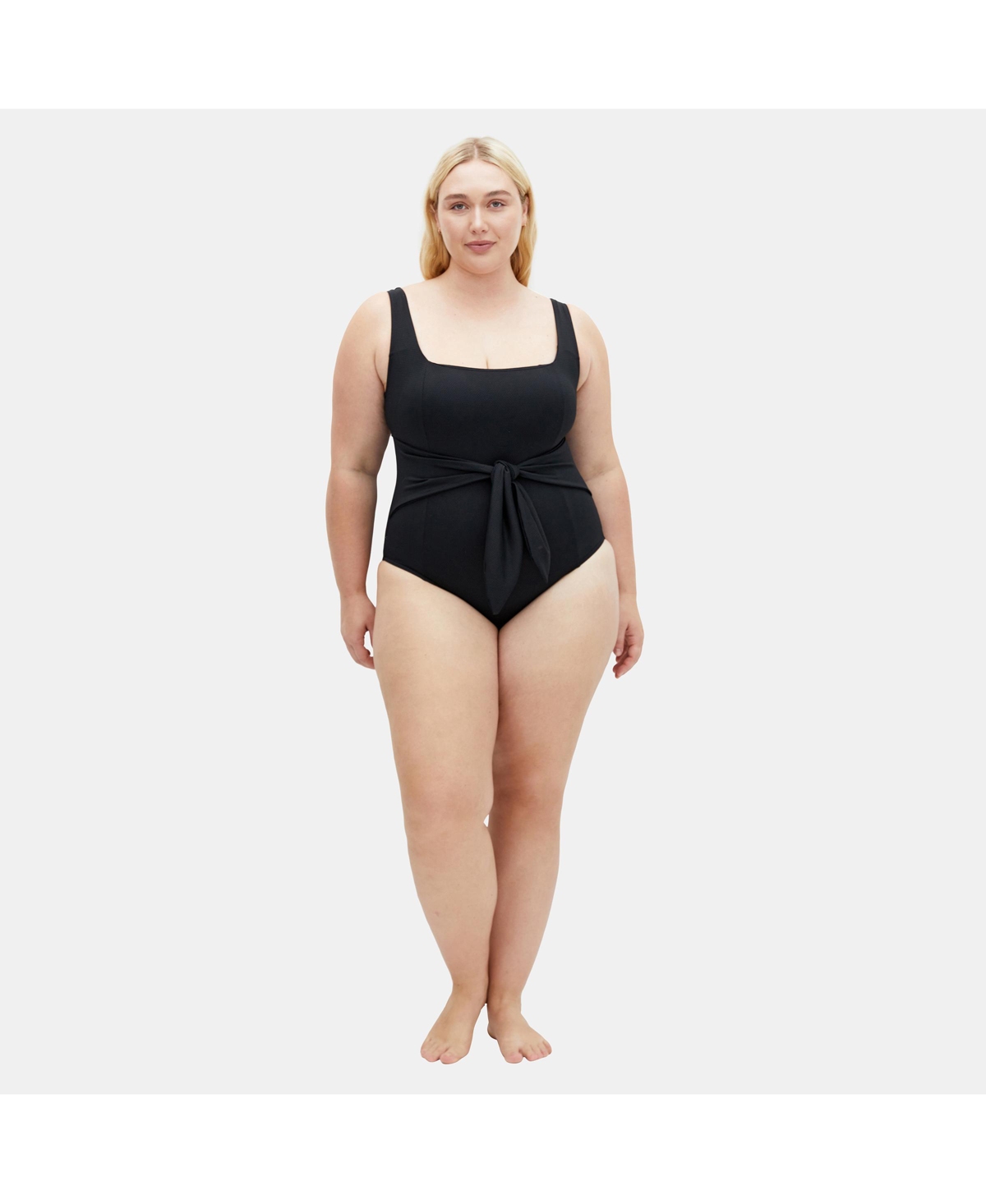 Click here for City Chic Plus Size Sardinia Tie Front 1 Piece - B... prices