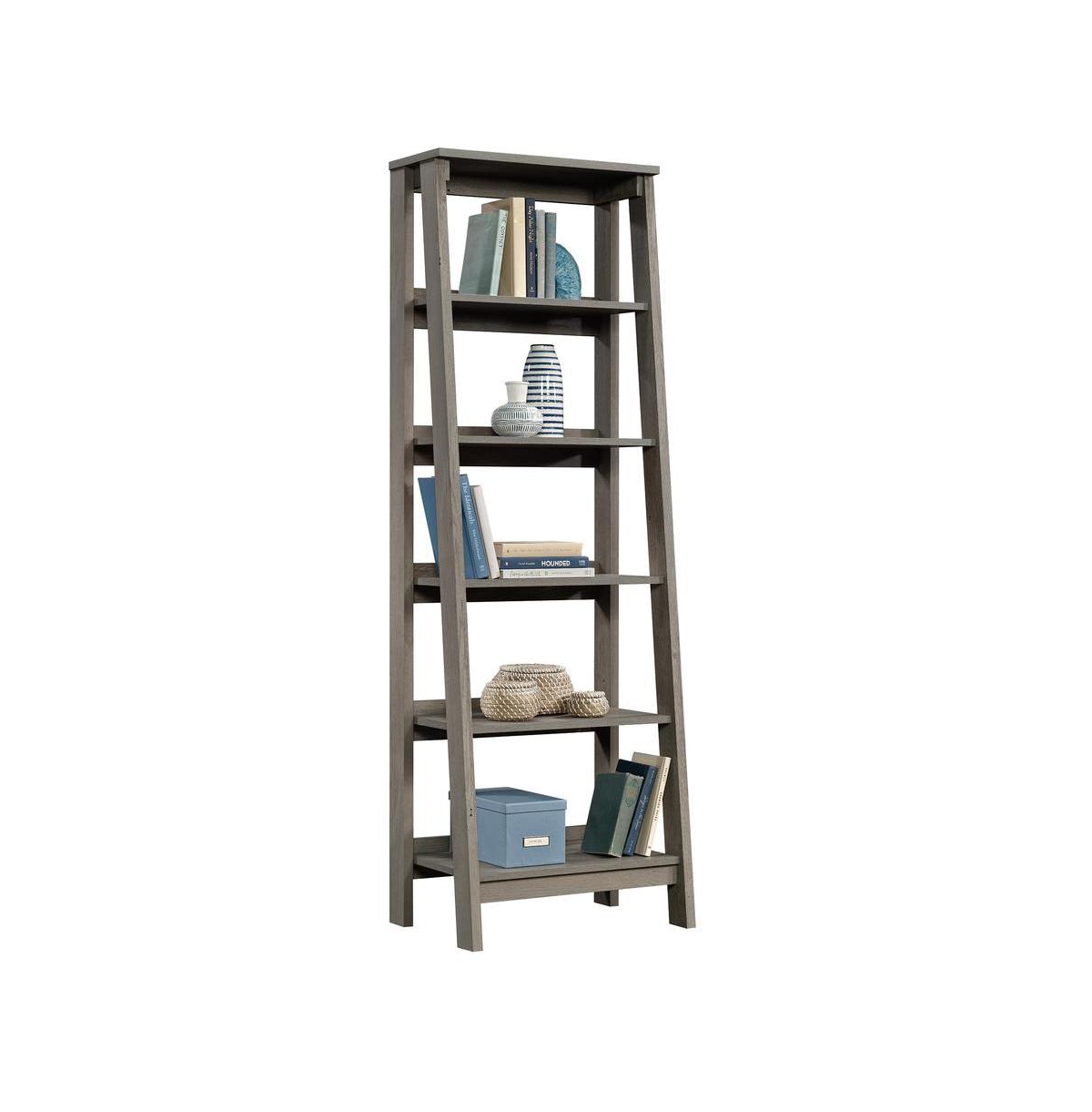 Click here for Sauder Trestle Open Shelving  Mystic Oak finish -... prices