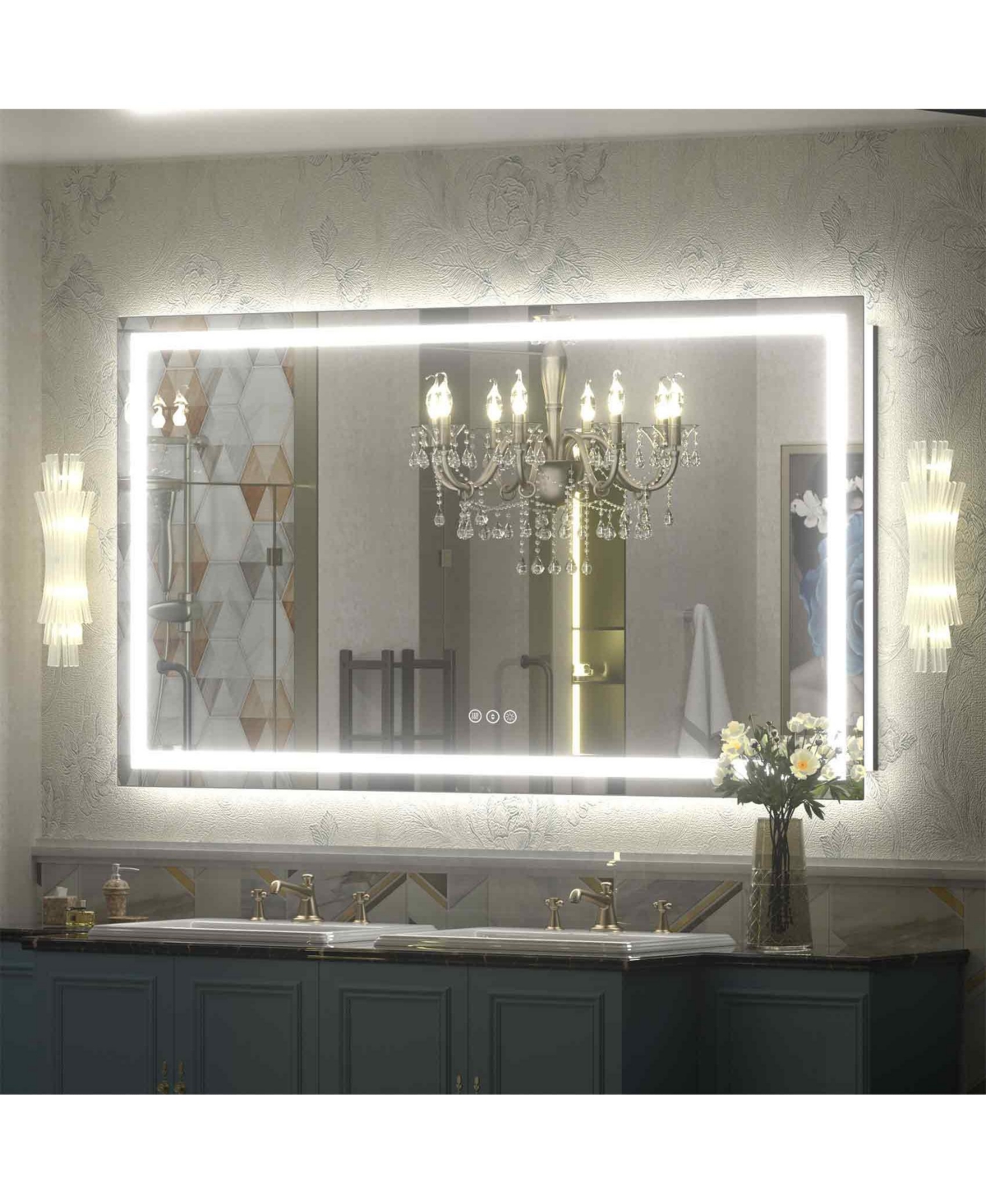 Click here for Apmir 55 x 30 Super Bright Front and Back Led Ligh... prices