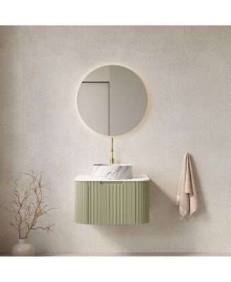 Click here for Sillysis Wall Mounted Bathroom Vanity Artificial M... prices