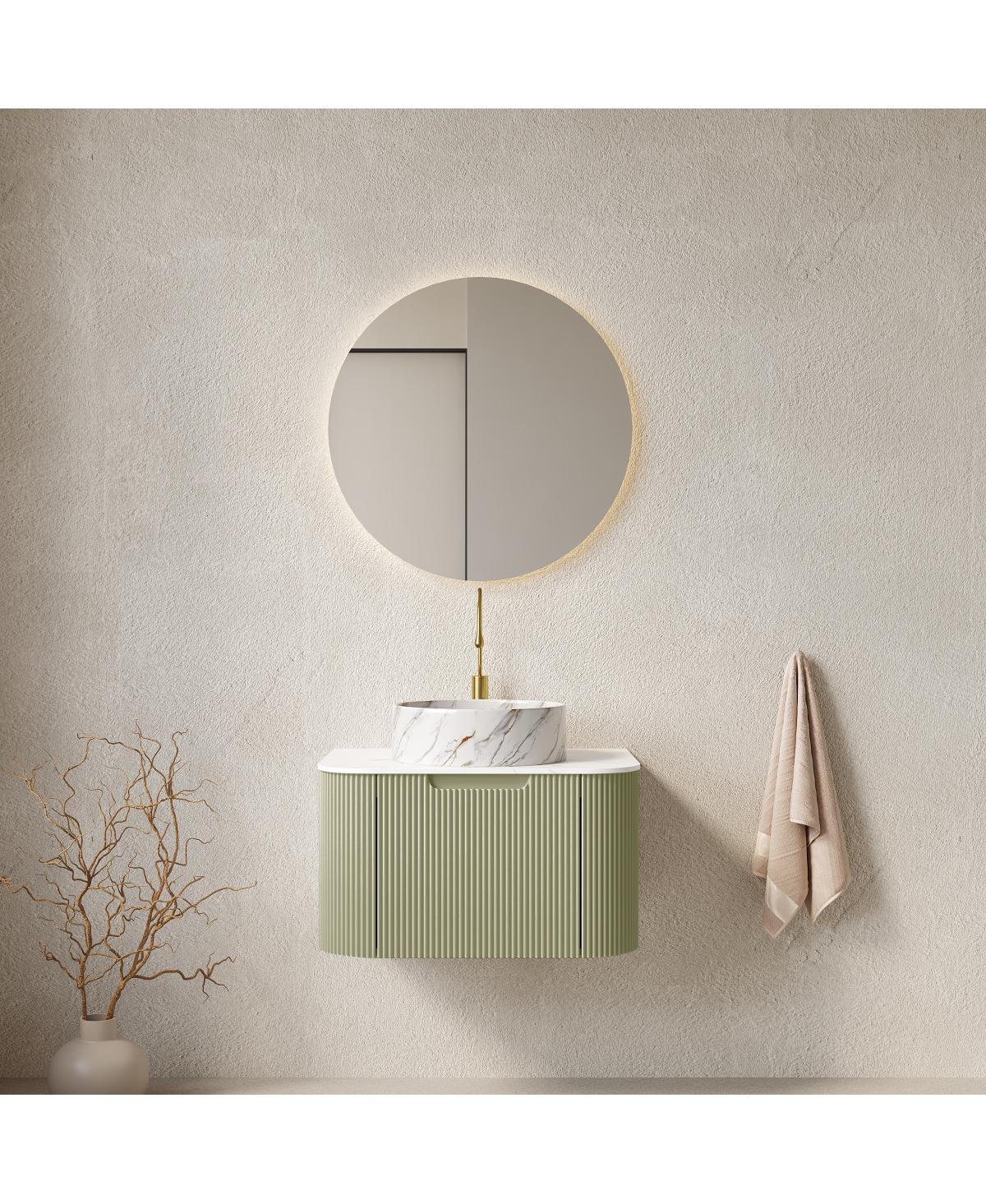 Click here for Sillysis Wall Mounted Bathroom Vanity  Artificial... prices