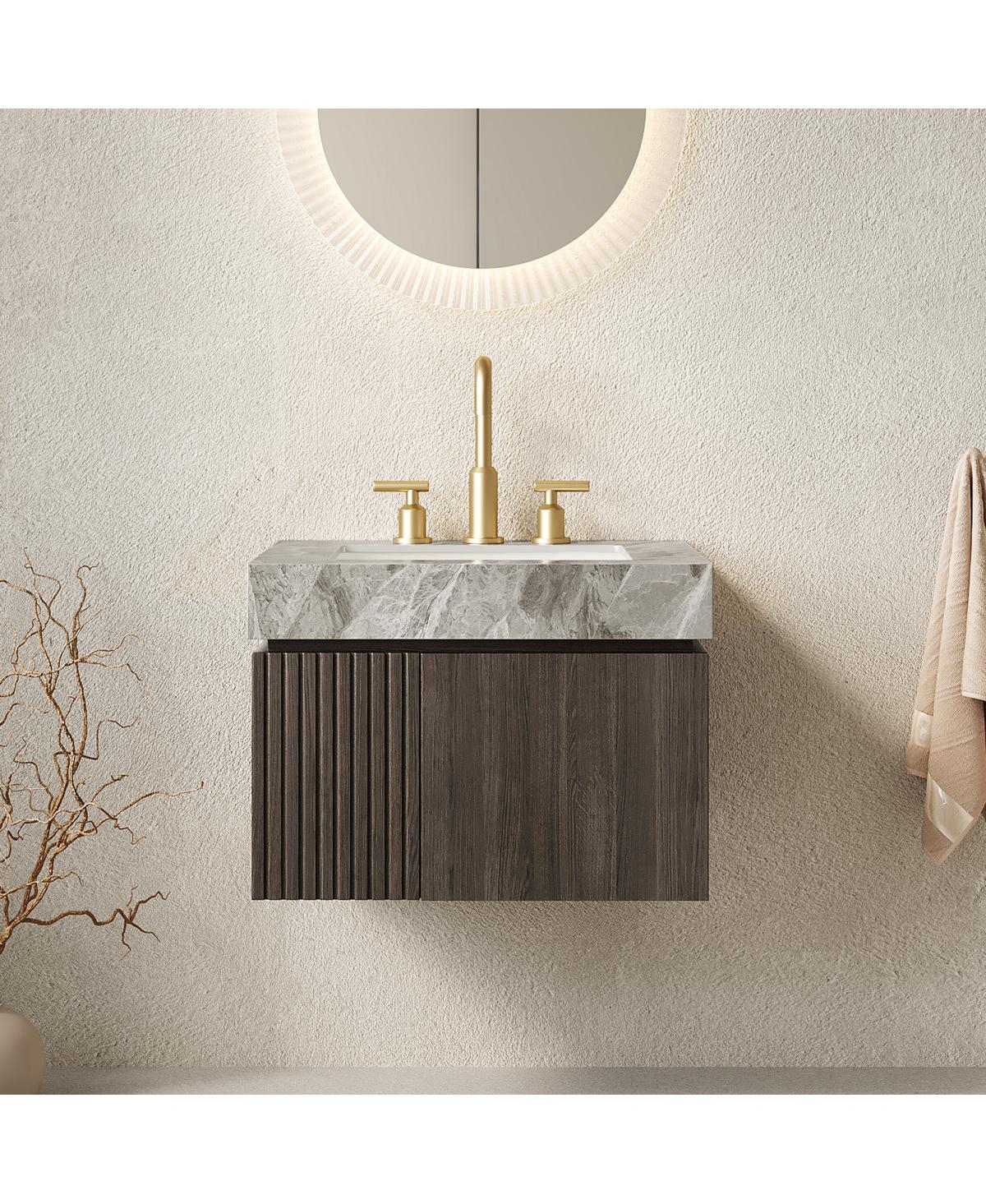 Click here for Sillysis 24 Inches Floating Bathroom Vanity with I... prices