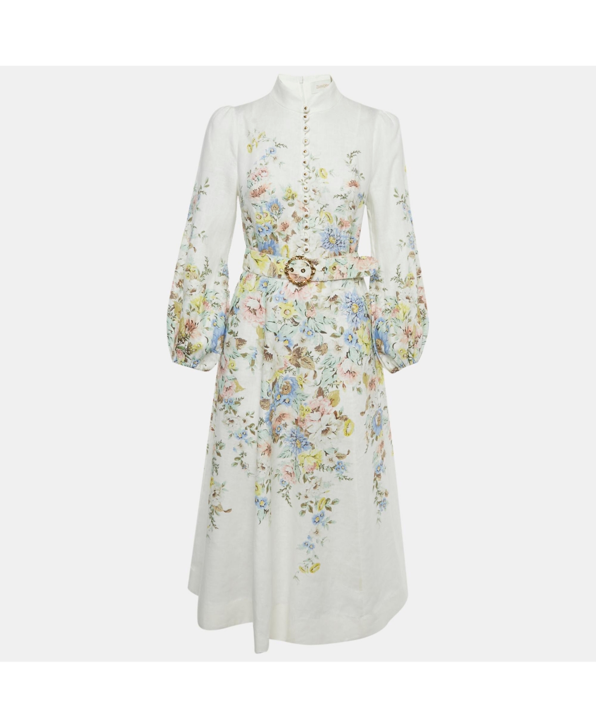 Click here for Pre-Owned Zimmermann Womens Floral Print Linen Mat... prices