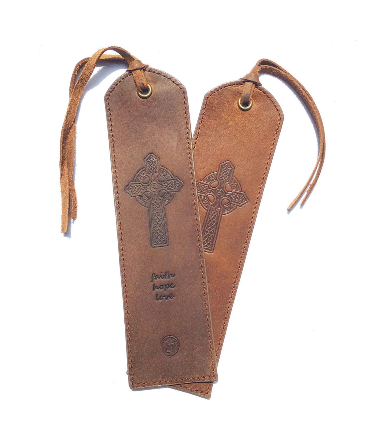 Click here for Gnuadz Leather Celtic Cross Bookmark Handmade Gift... prices