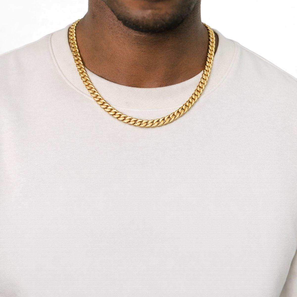 Click here for Rebl Jewelry Cuban Link Chain - Gold prices