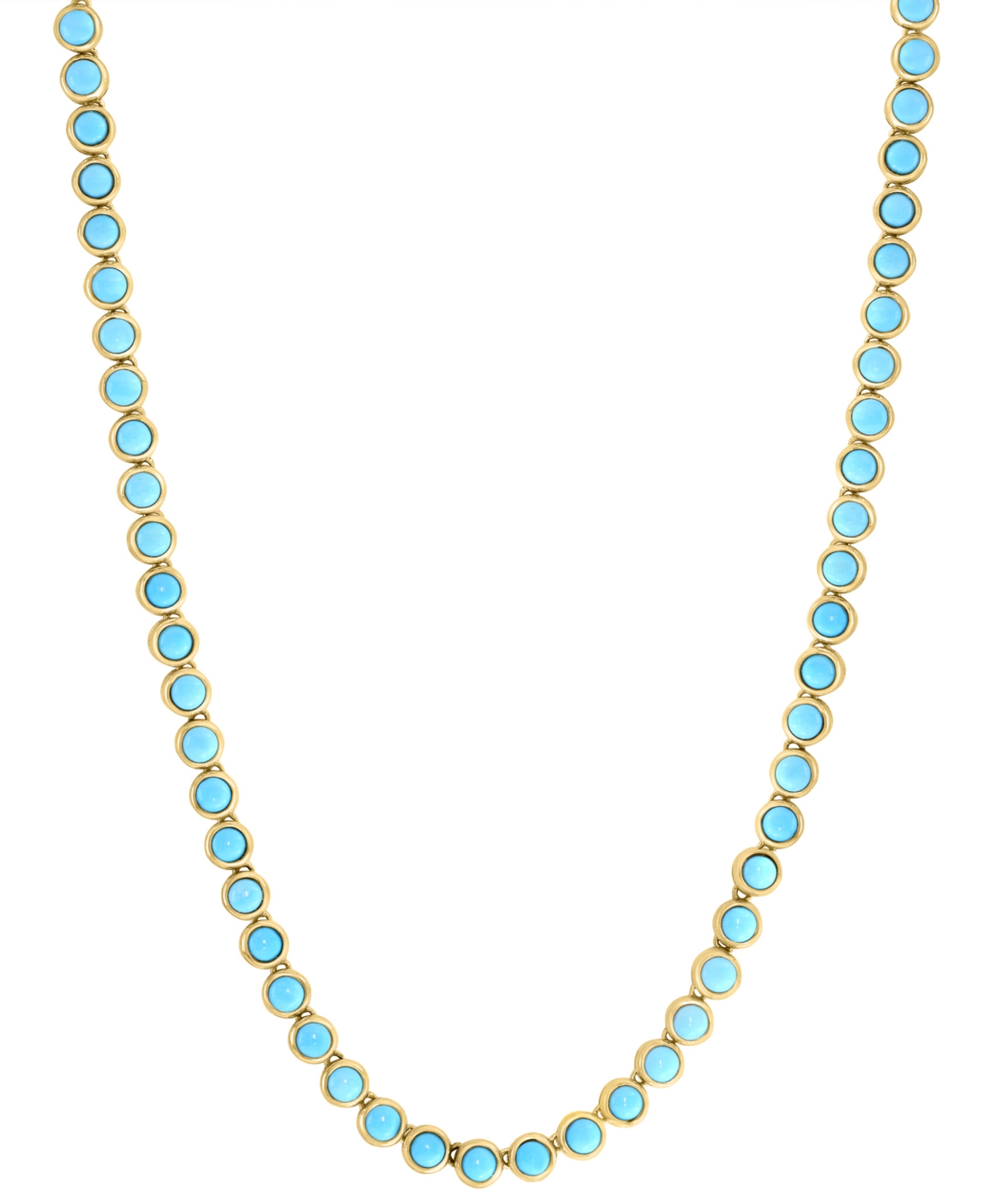 Click here for Effy Collection Turquoise Necklace in Gold Over St... prices