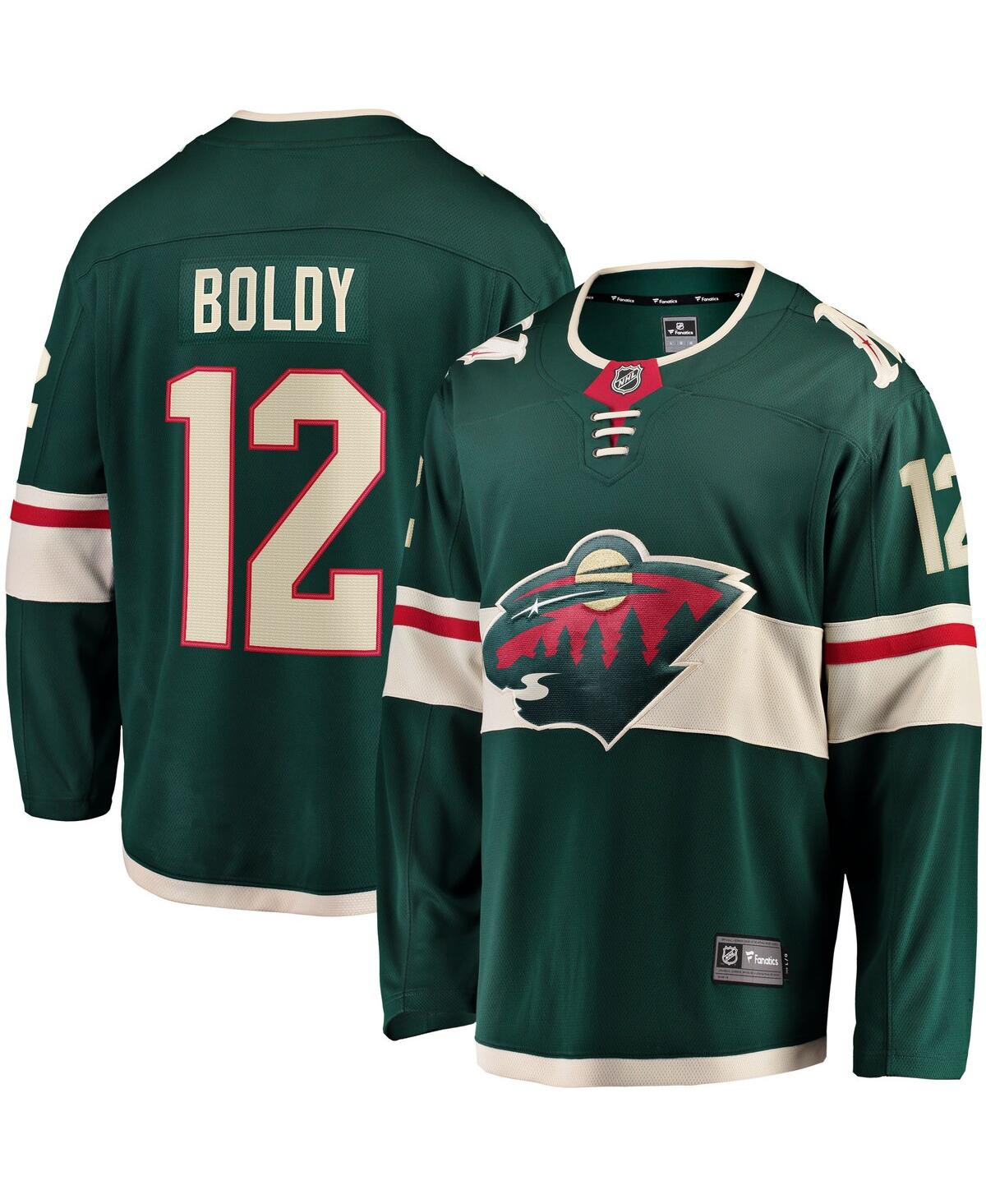 Click here for Fanatics Mens Matthew Boldy Green Minnesota Wild H... prices