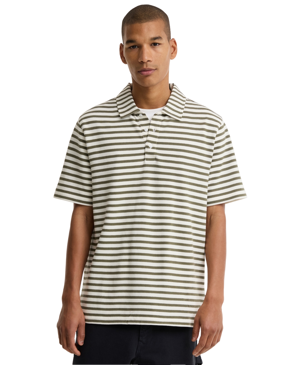 Click here for Barbour Mens Farlam Striped Cotton Polo Shirt - Wh... prices