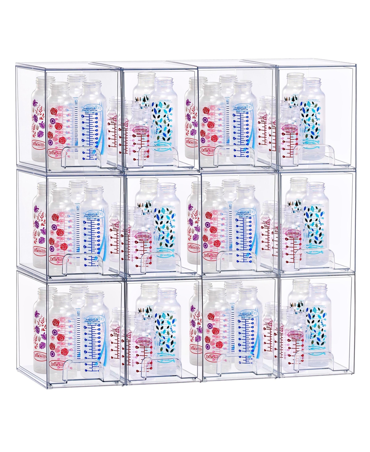 Click here for Sorbus 12 Tall Clear Stackable Pull-Out Storage Or... prices