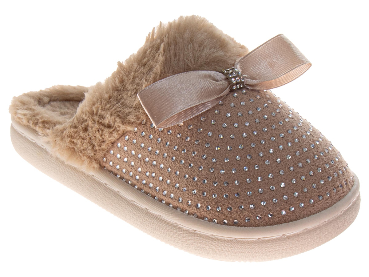 Click here for Badgley Mischka Womens Rhinestone Slippers (Adults... prices