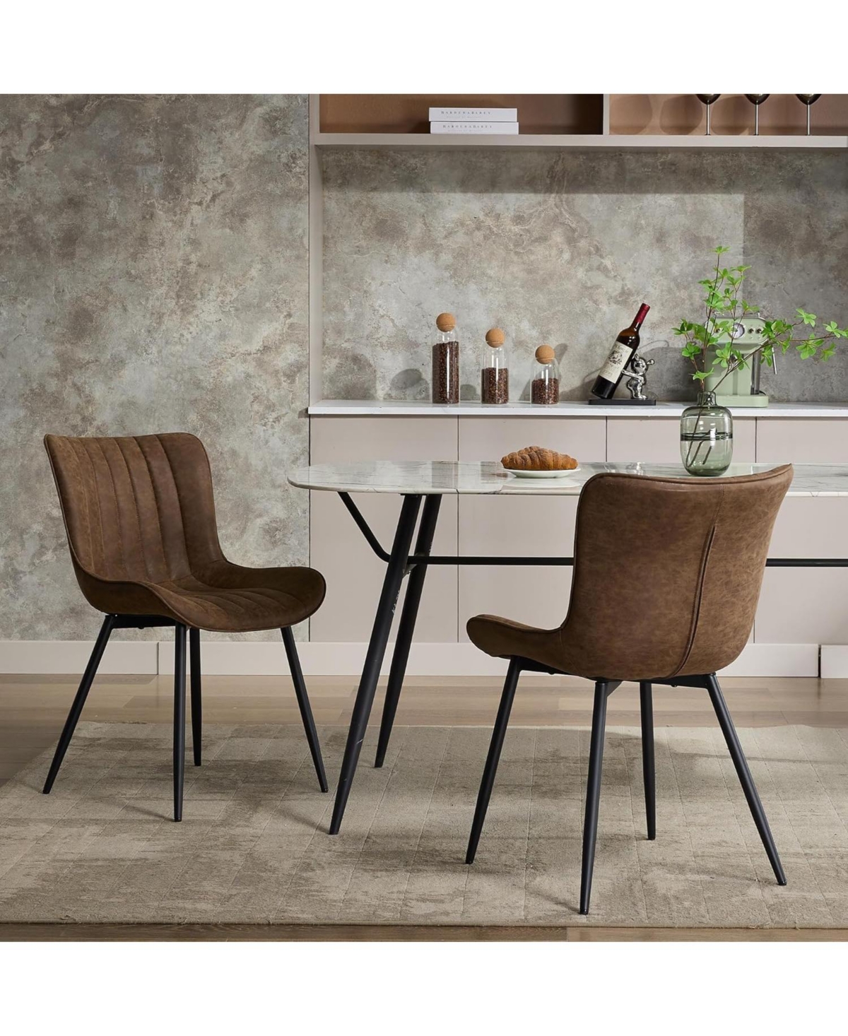 Click here for Gaomon Upholstered Dining Chairs Set of 2  Leather... prices