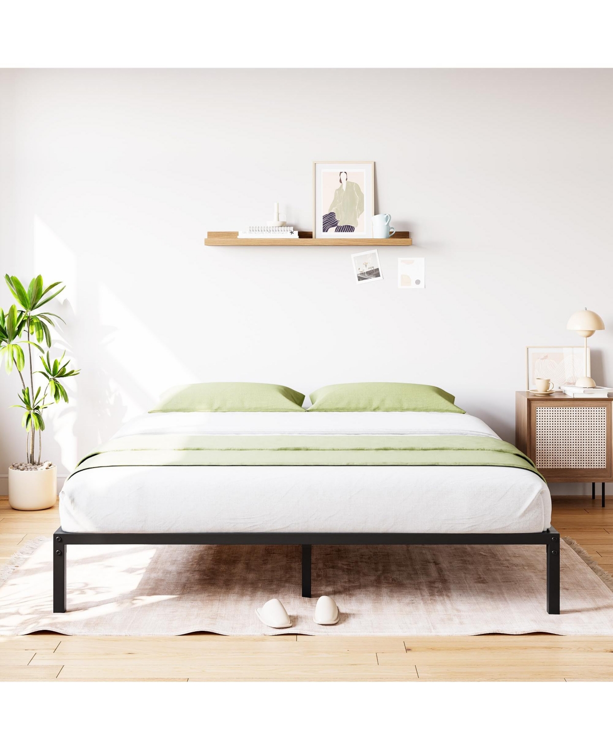 Click here for homfan Queen Heavy Duty Metal Bed Frame - Platform... prices