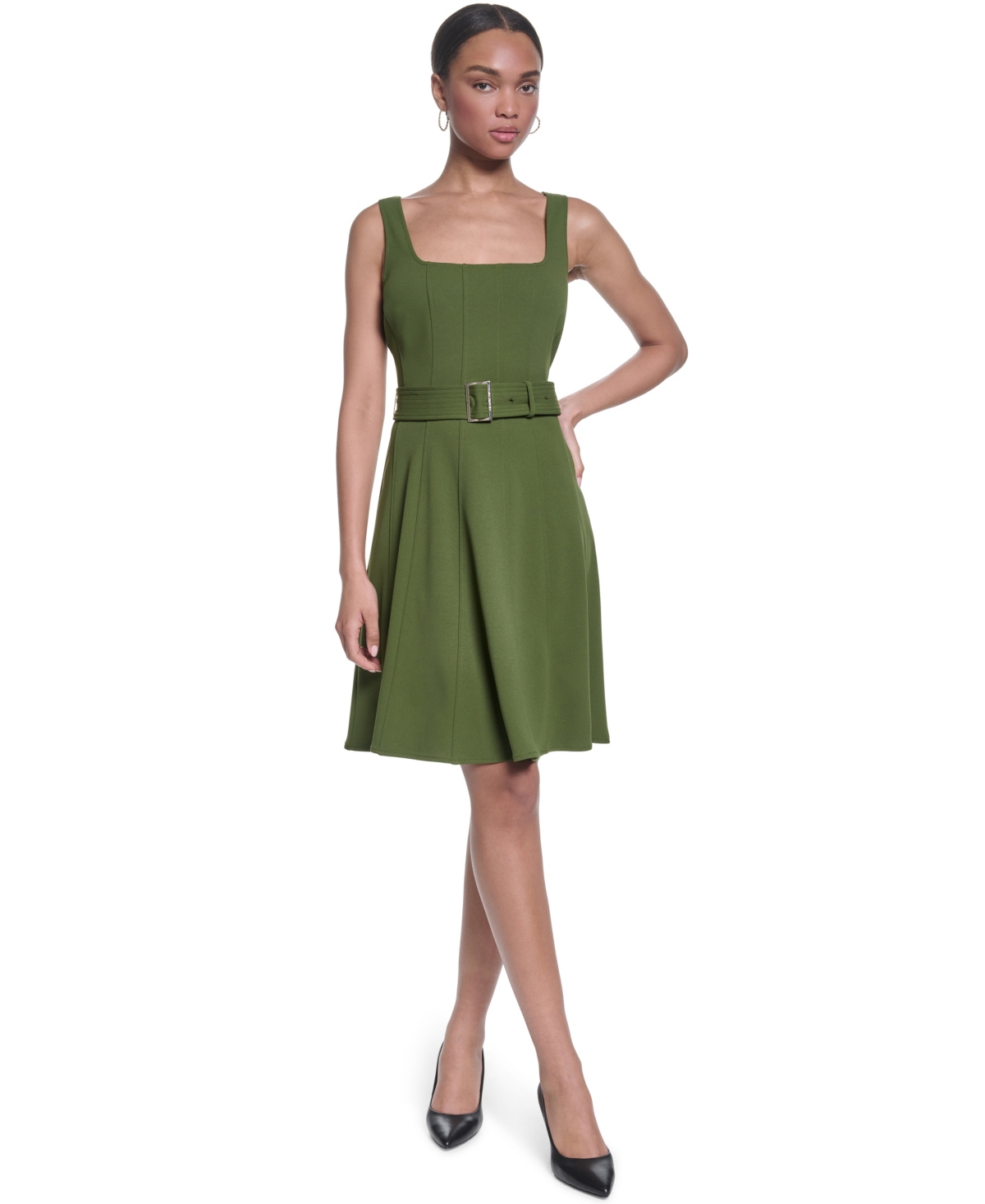 Click here for Karl Lagerfeld Paris Womens Scuba Crepe Knee-Lengt... prices