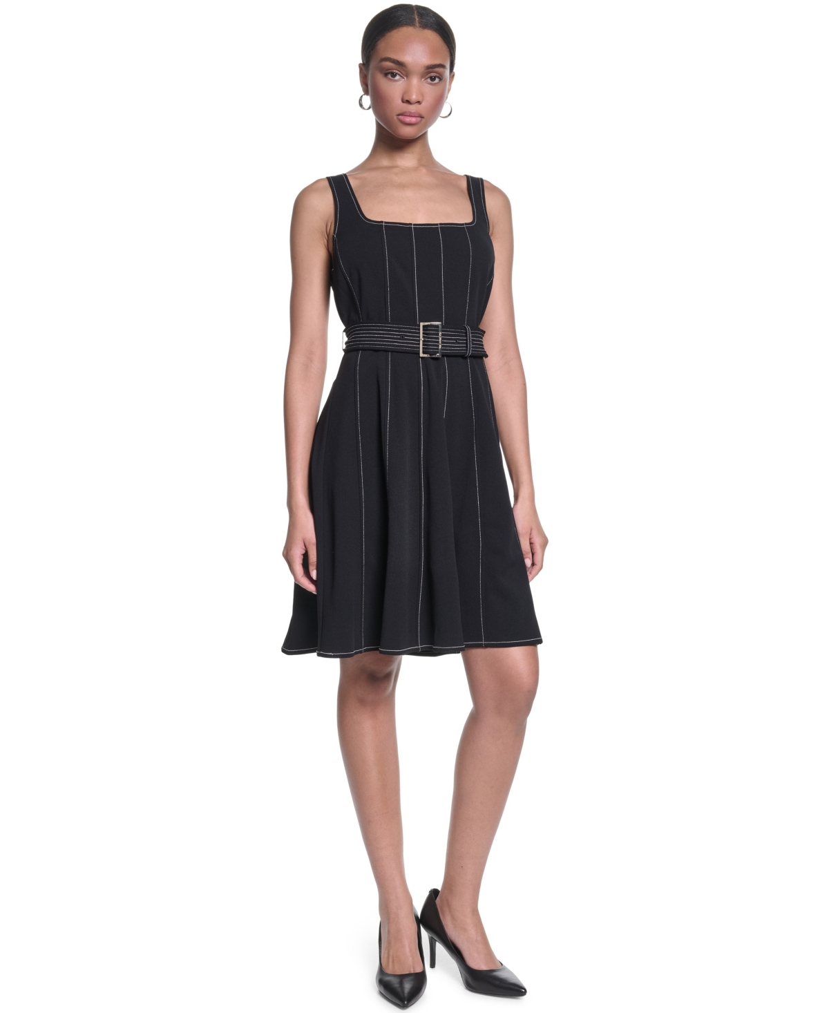 Click here for Karl Lagerfeld Paris Womens Scuba Crepe Knee-Lengt... prices