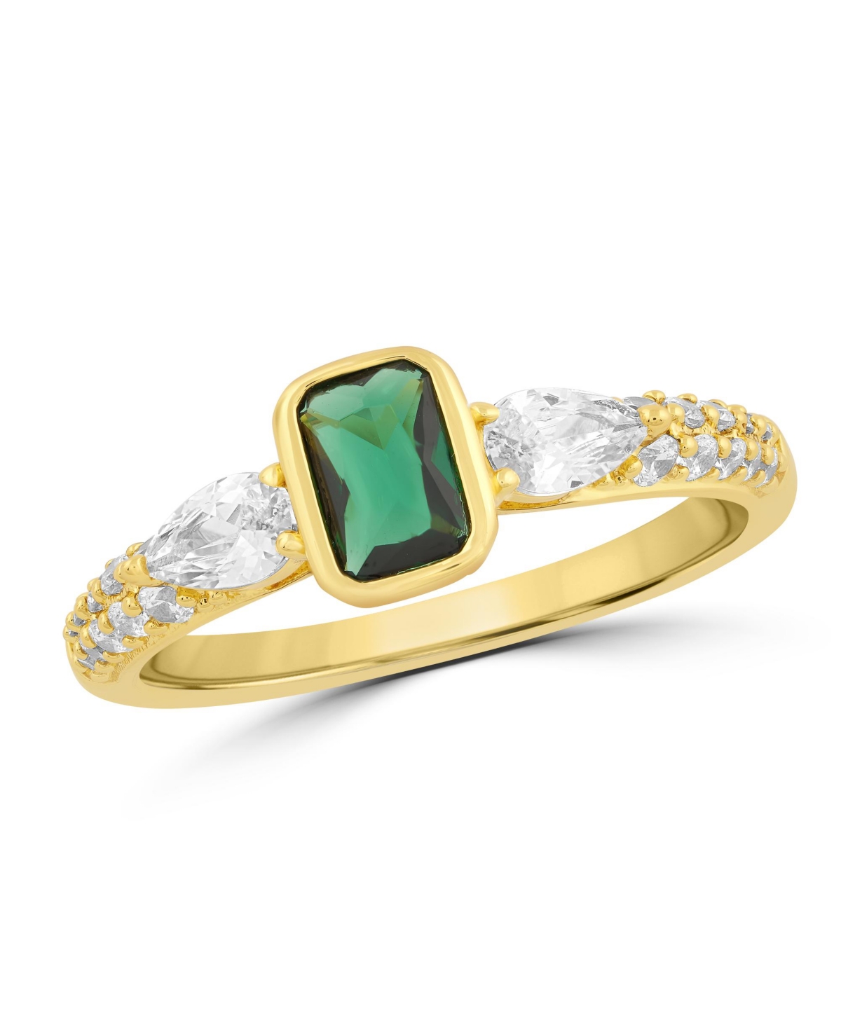 Click here for Simona Radiant Bezel-Set Rectangle Pearshaped Cz R... prices