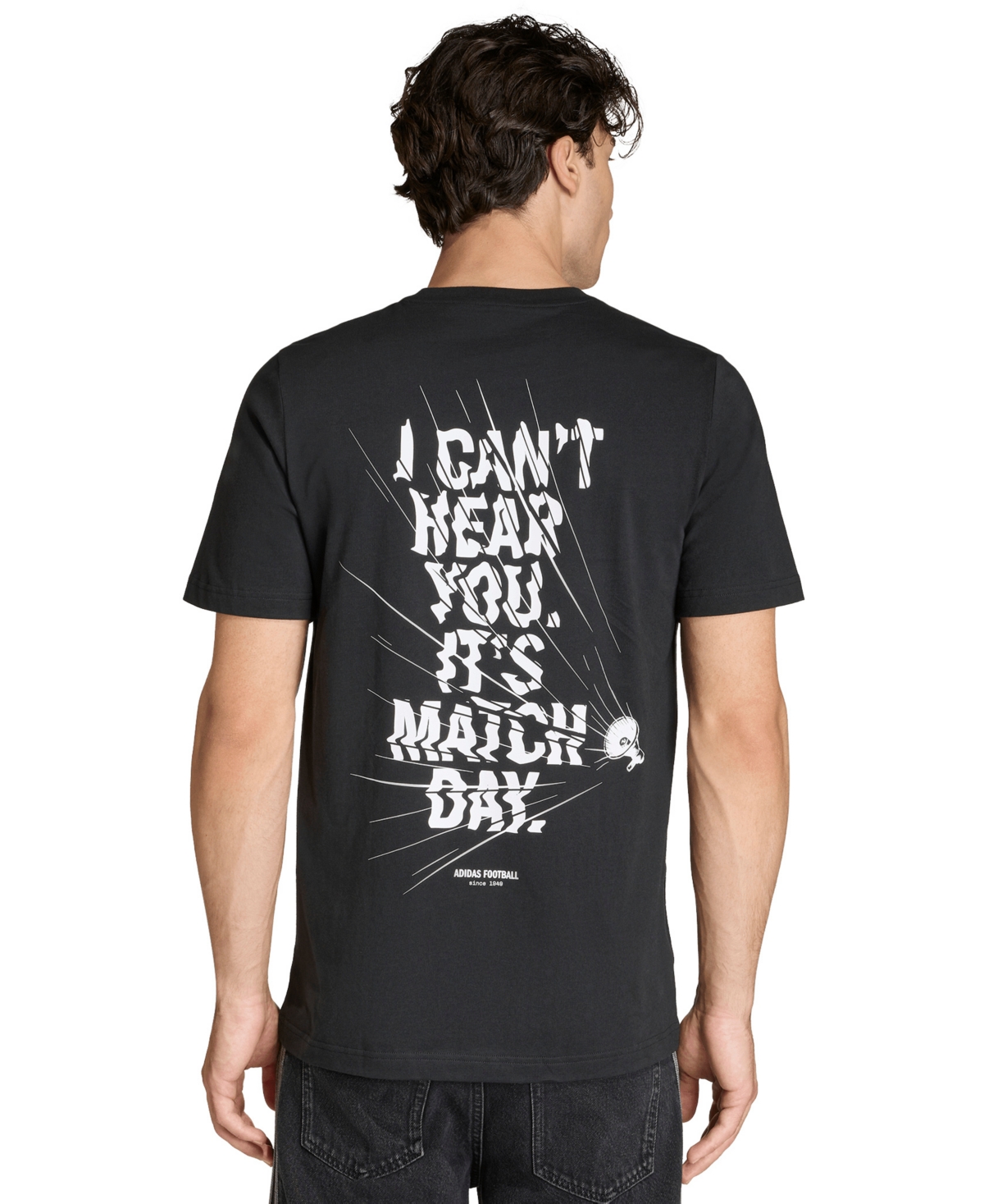 Click here for adidas Mens Football Slogan Graphic T-Shirt - Blac... prices