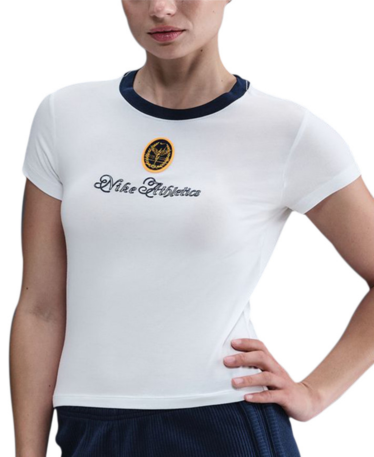 Click here for Nike Sportswear Womens Chill Knit Slim Cropped T-S... prices