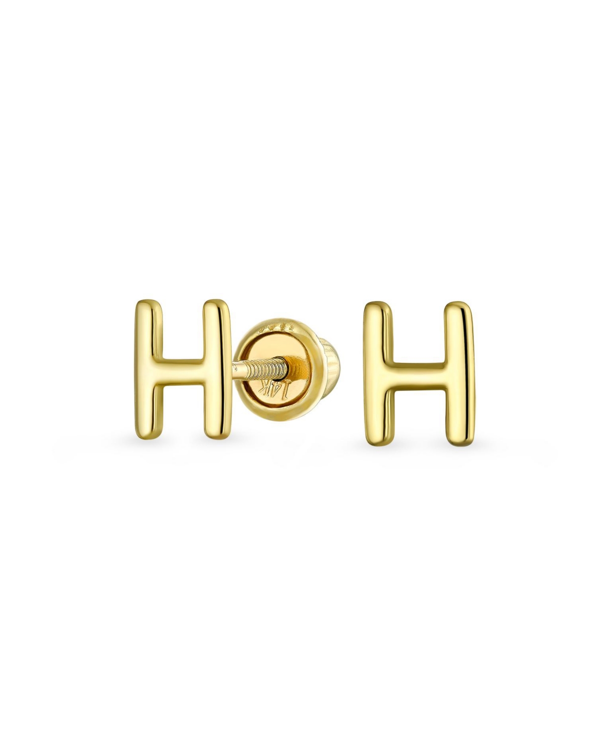 Click here for Bling Jewelry Abc Tiny 14K Gold Block Alphabet Let... prices