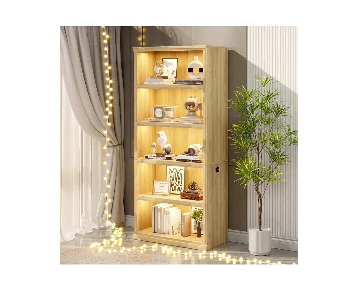 Click here for Vlsrka 71 Tall 5-Tier Bookcase  Open Display Shelf... prices