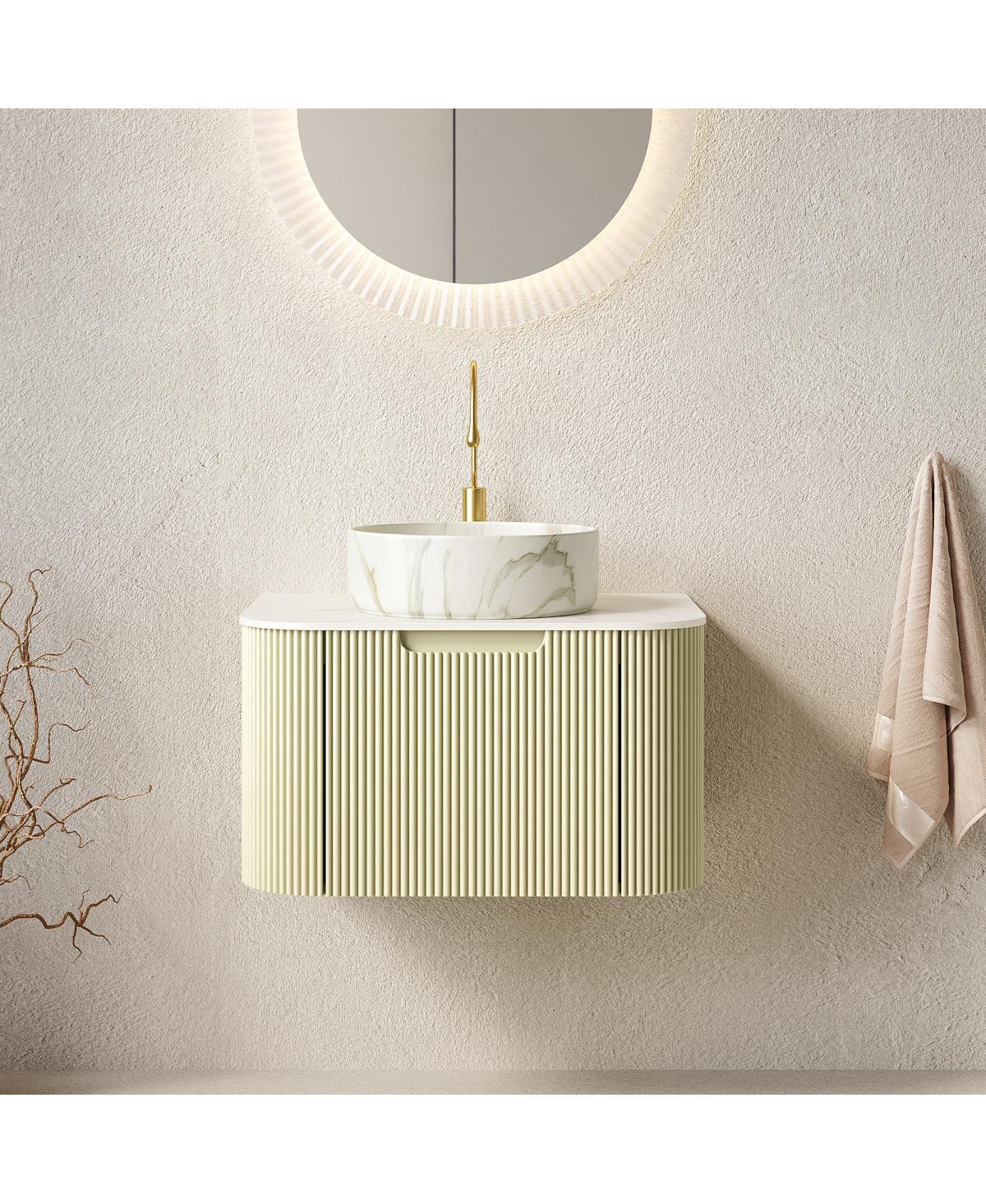 Click here for Sillysis Wall Mounted Bathroom Vanity with Sintere... prices