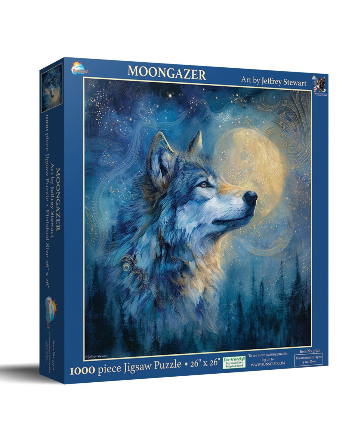 Click here for SunsOut Moongazer 1000 piece Jigsaw Puzzle for Adu... prices