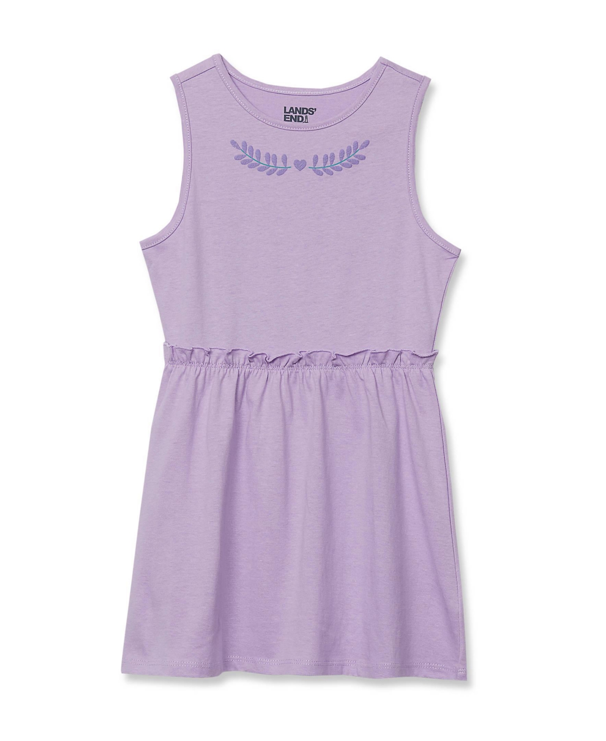 Click here for Lands End Girls Tunic Tank Top - Vines/hearts lave... prices