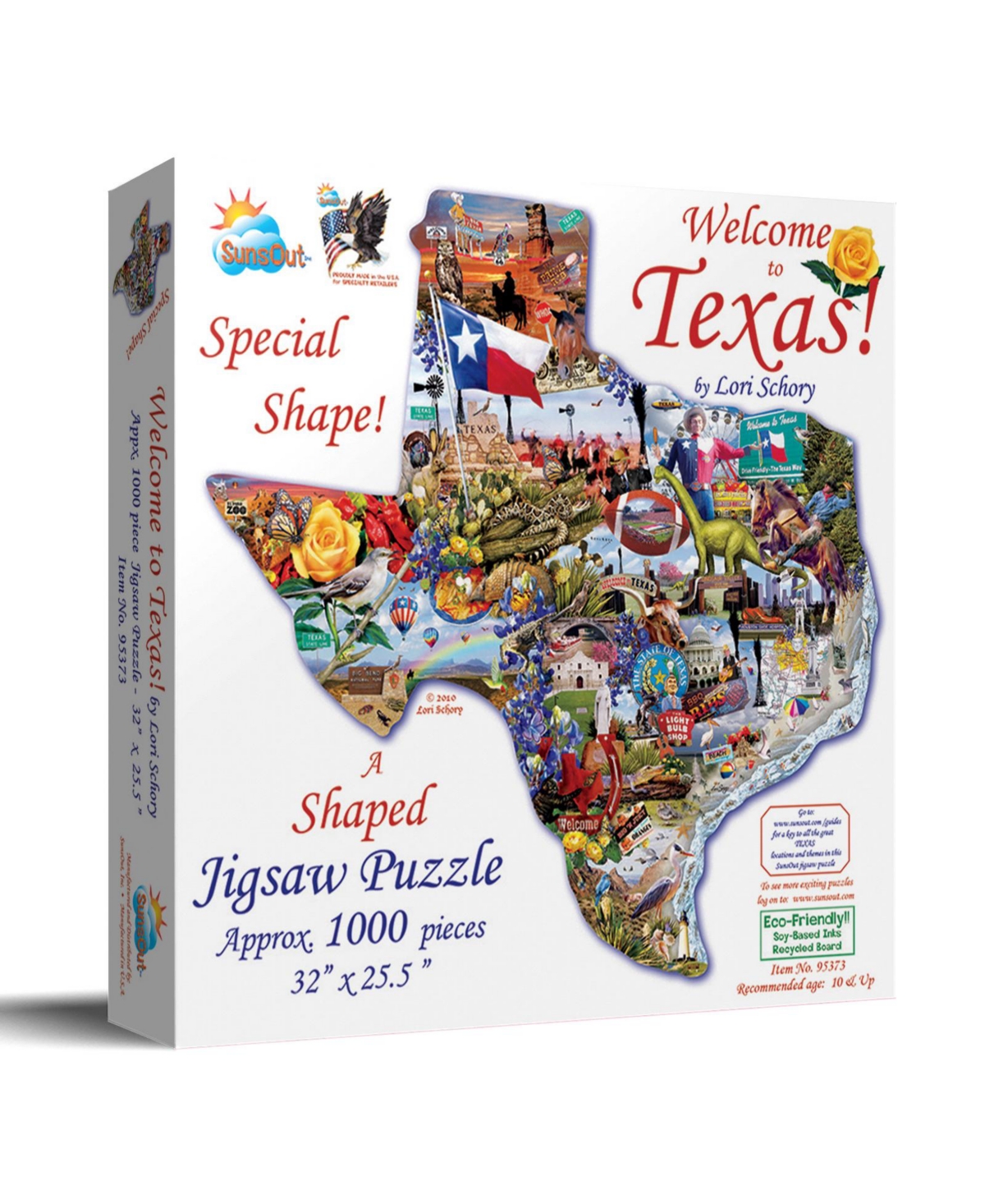 Click here for SunsOut Welcome To Texas 1000 Piece Jigsaw Puzzle... prices