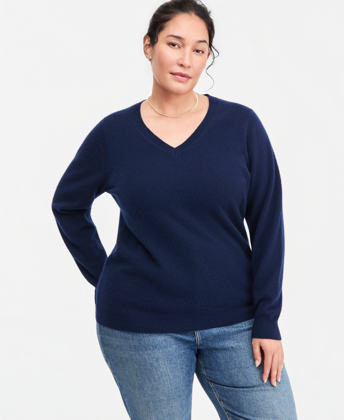 Click here for Charter Club Plus Size 100 Cashmere V-Neck Sweater... prices