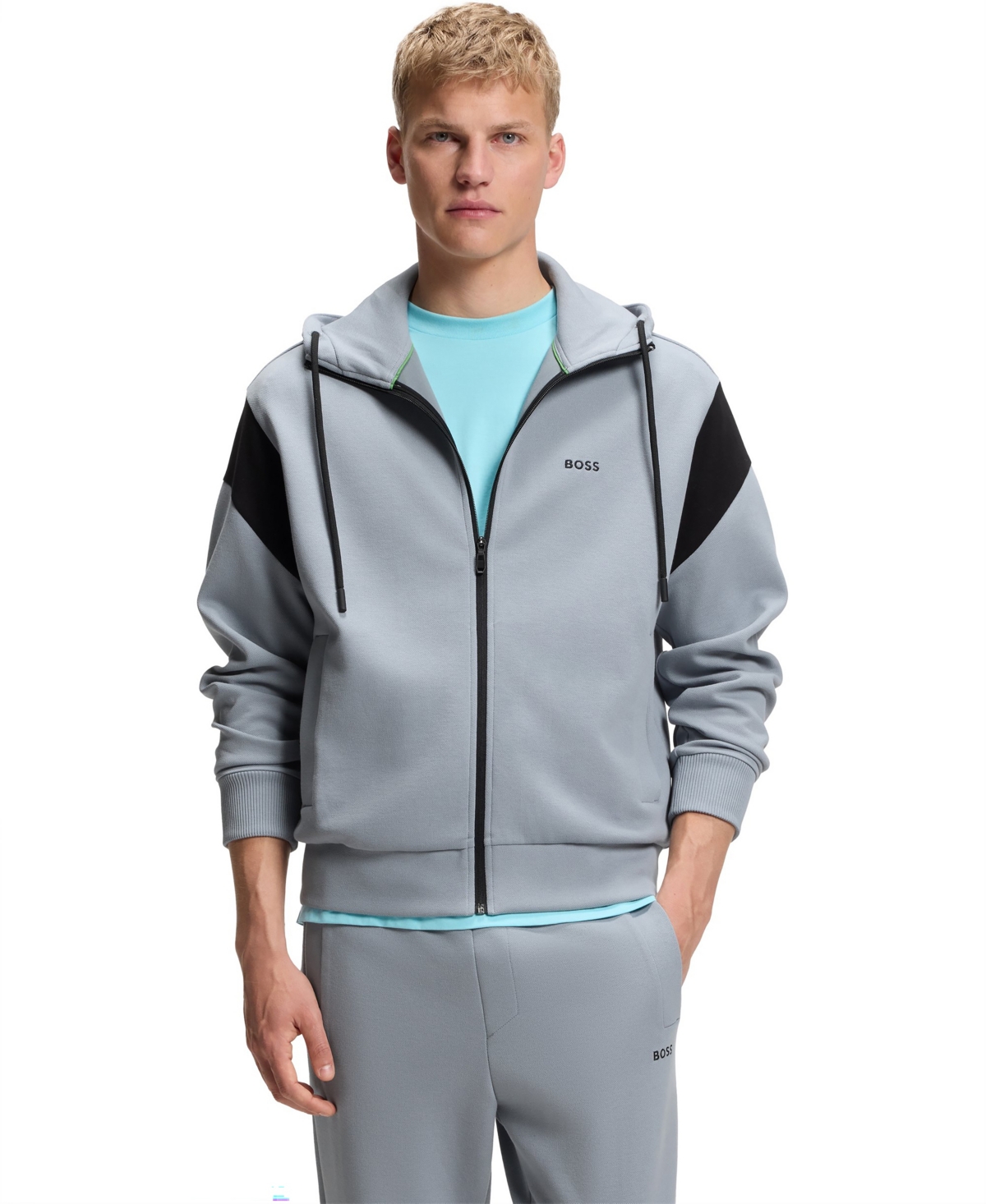 Click here for Boss by Hugo Boss Mens Regular-Fit Zip-Up Spacer P... prices