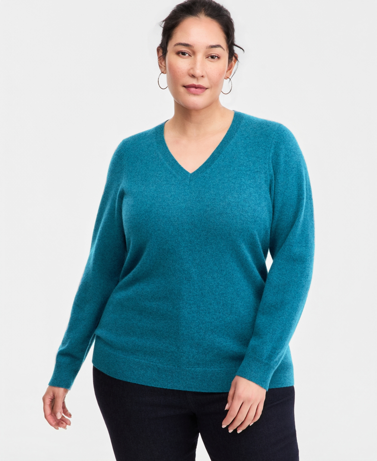 Click here for Charter Club Plus Size 100 Cashmere V-Neck Sweater... prices