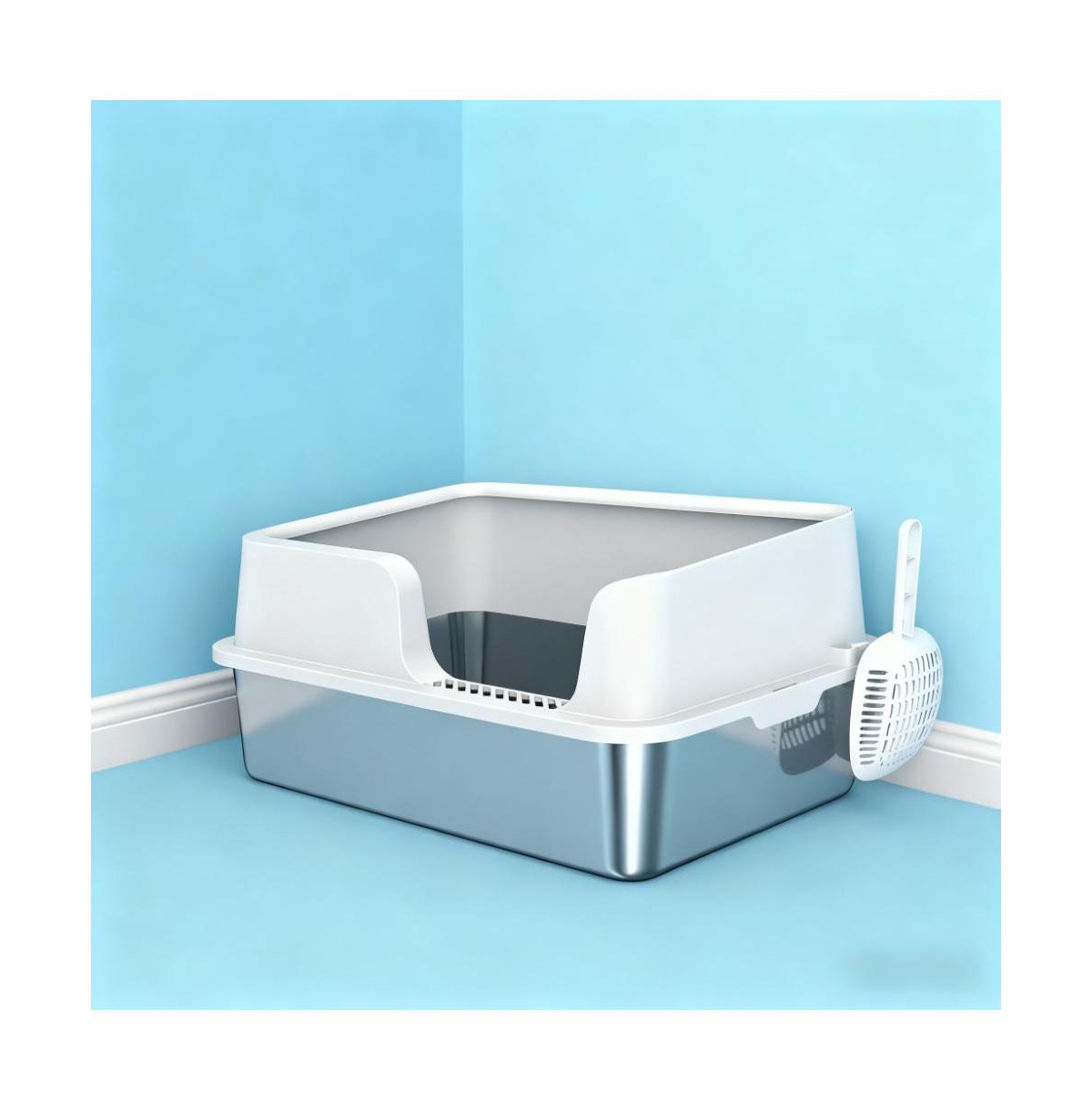 Click here for Cesicia Odor-Resistant Litter Box with High Side... prices