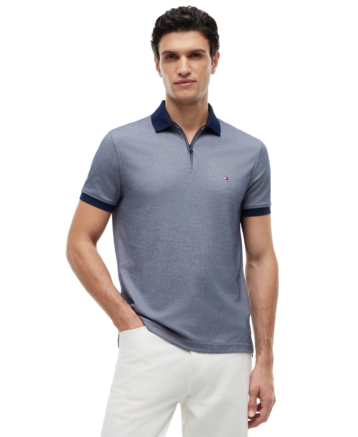 Click here for Tommy Hilfiger Mens Regular-Fit Polo Shirt - Carbo... prices
