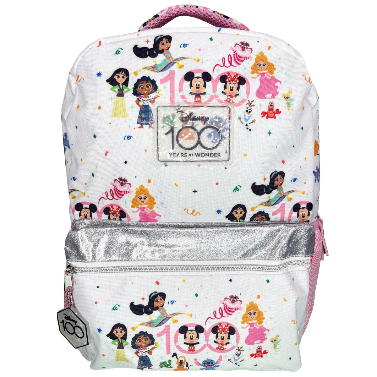 Click here for Disney 100 Nylon Backpack 16 Inch School Bookbag f... prices
