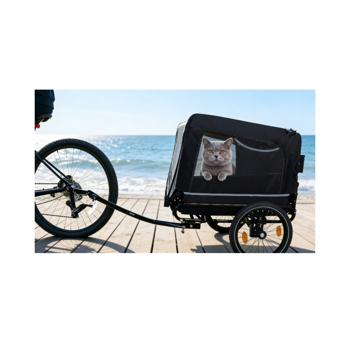 Click here for Zeus & Ruta 2 in 1 Cat Trailer Cart with Detachabl... prices