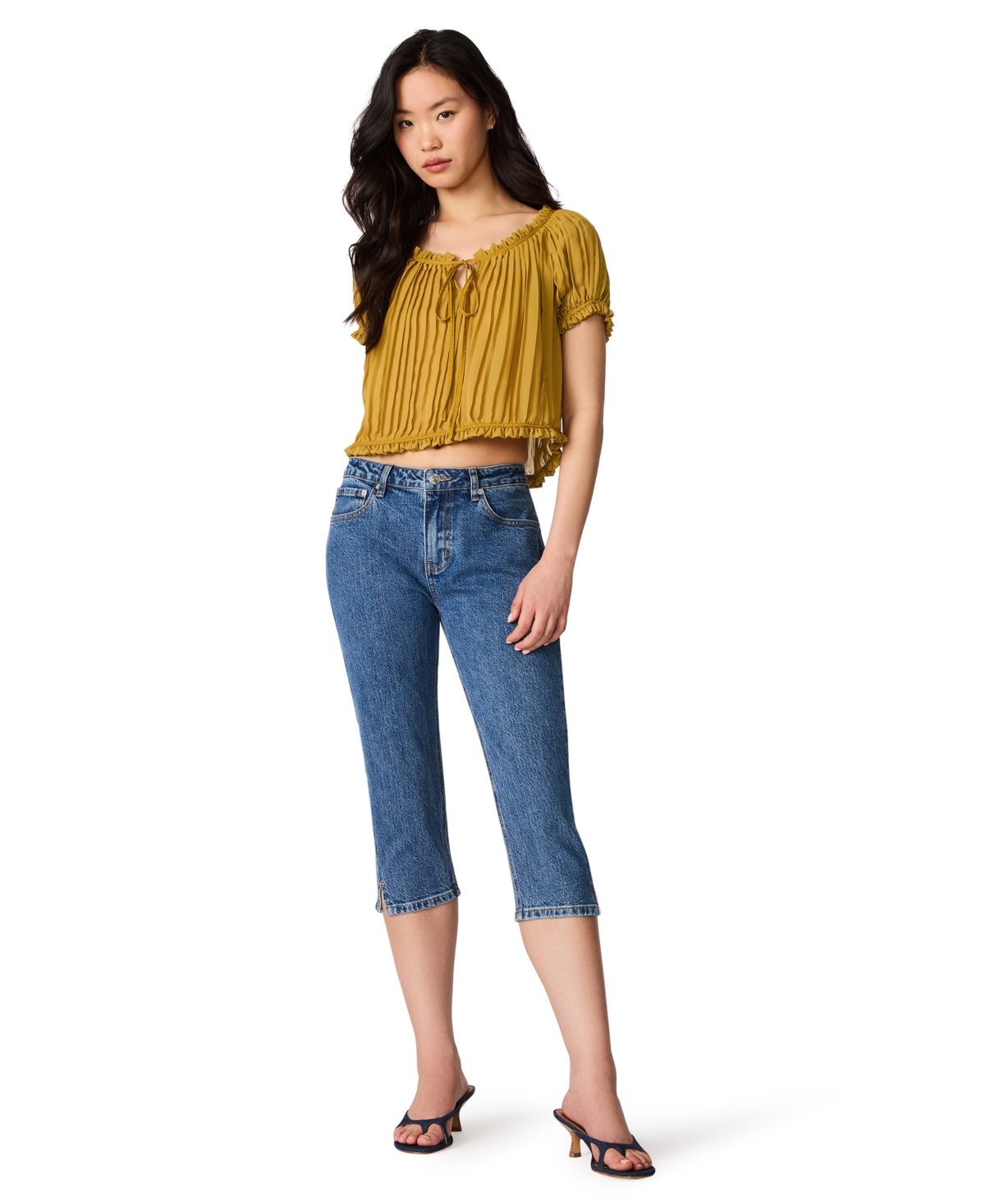 Click here for Steve Madden Womens Devan Low-Rise Slim-Fit Capri... prices