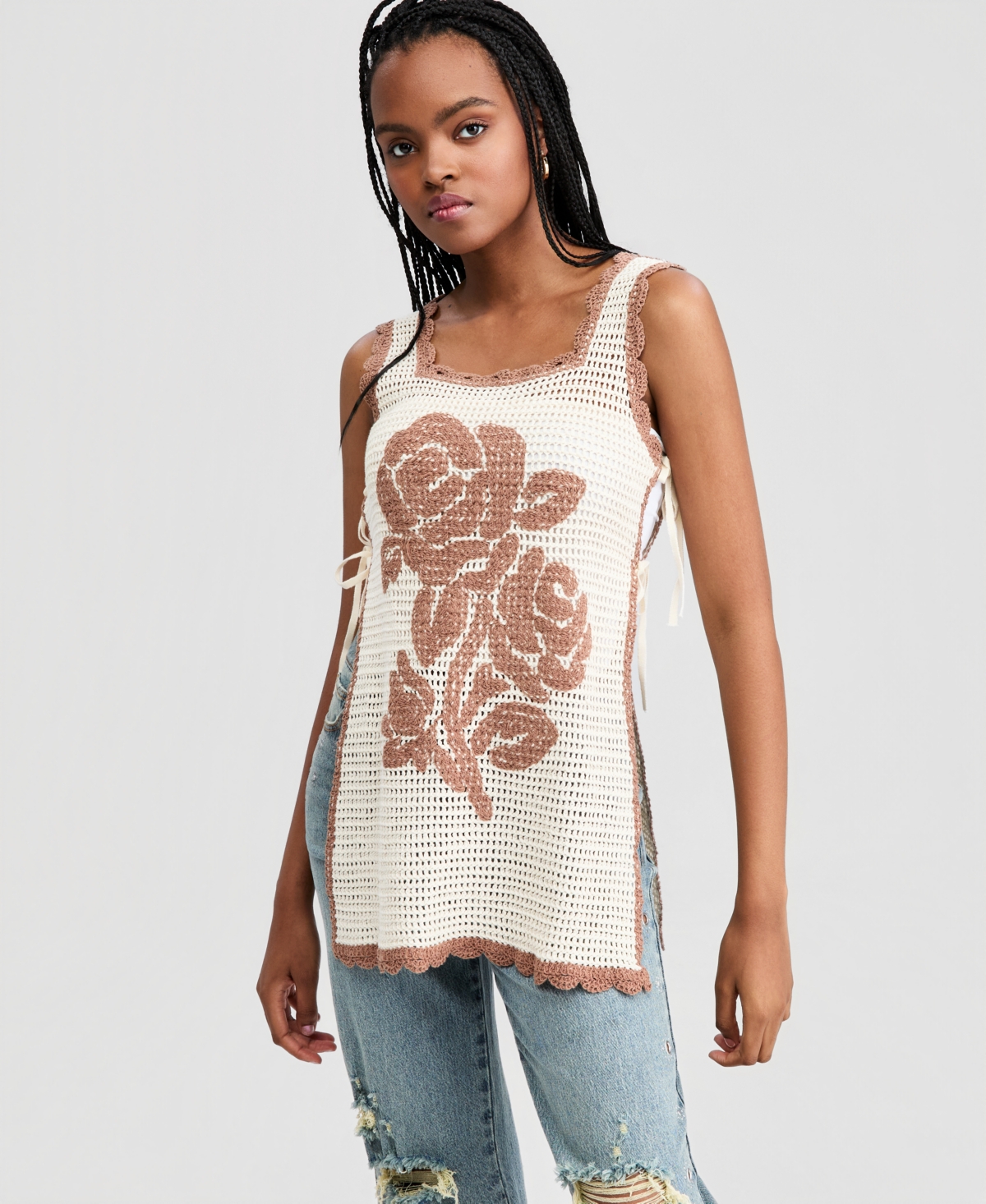 Click here for And Now This Womens Rose Crocheted Tank Top  Macys... prices